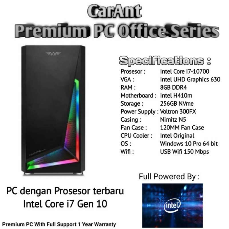Jual PC Office Premium | Intel Core i7-10700 | Intel UHD630 Graphics ...