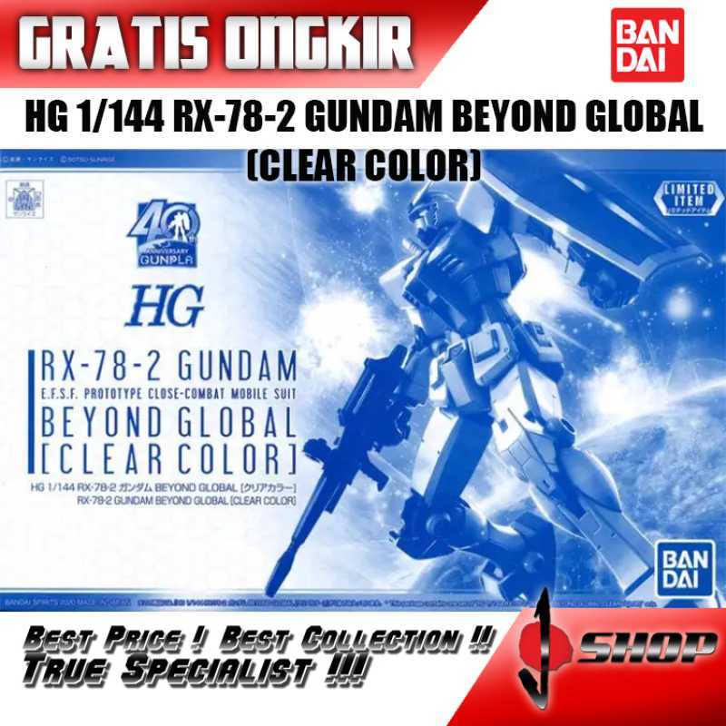 Jual HG 1/144 RX-78-2 BEYOND GLOBAL (CLEAR COLOUR) di Seller J-SHOP INDONESIA - Gundam Fort | Blibli