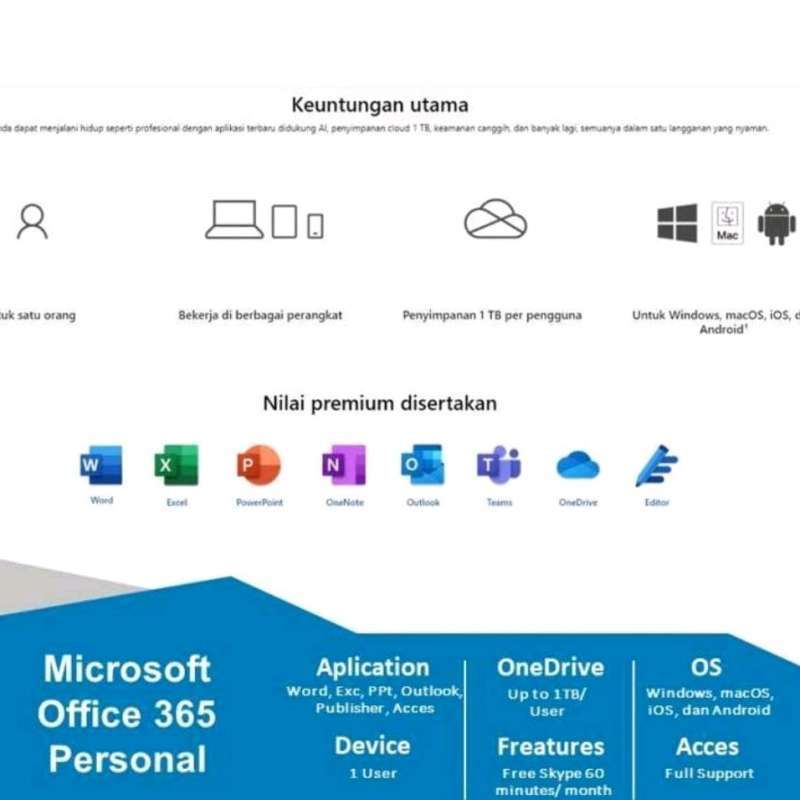 Jual Microsoft 365 Personal Software - Licensi 5.0 Di Seller Cemoy ...
