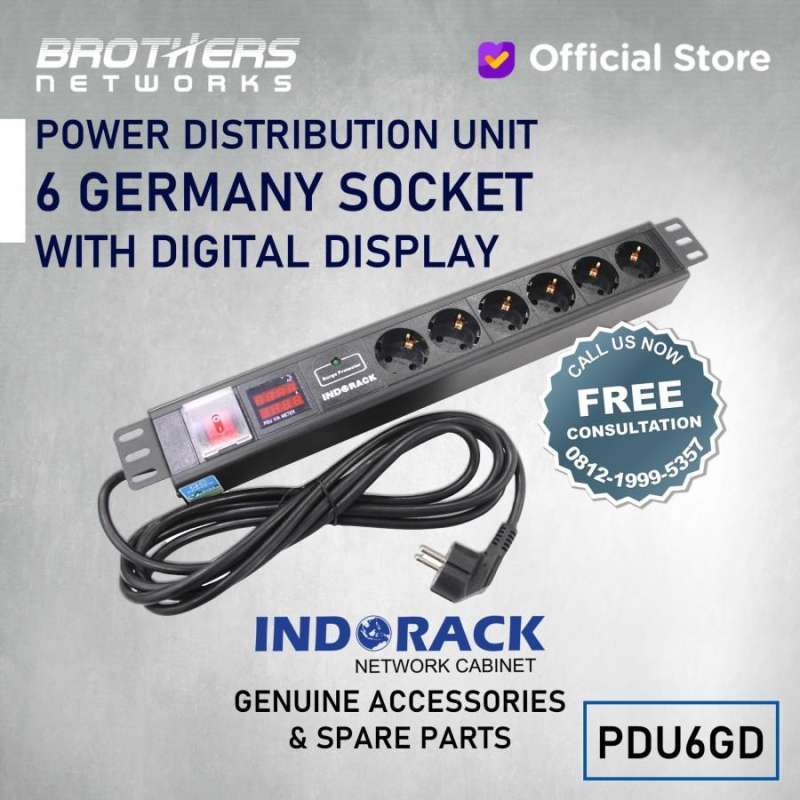 Jual Pdu 6 Outlet Digital Display - Power Distribution Unit Indorack ...