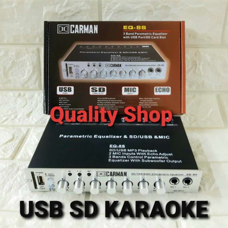 Promo PARAMETRIK EQUALIZER CENTRUM EQ-8 USB SD KARAOKE Diskon 6% di ...