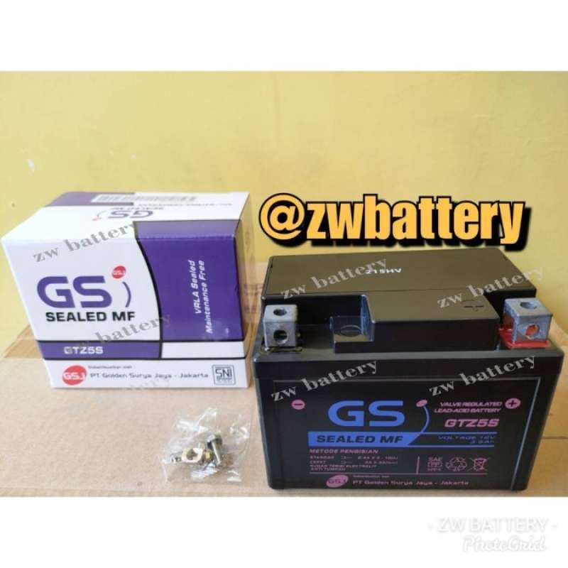 Promo AKI MOTOR YAMAHA VIXION,R15,XEON XTRA BATTERY GEL GTZ5S-MF Diskon ...