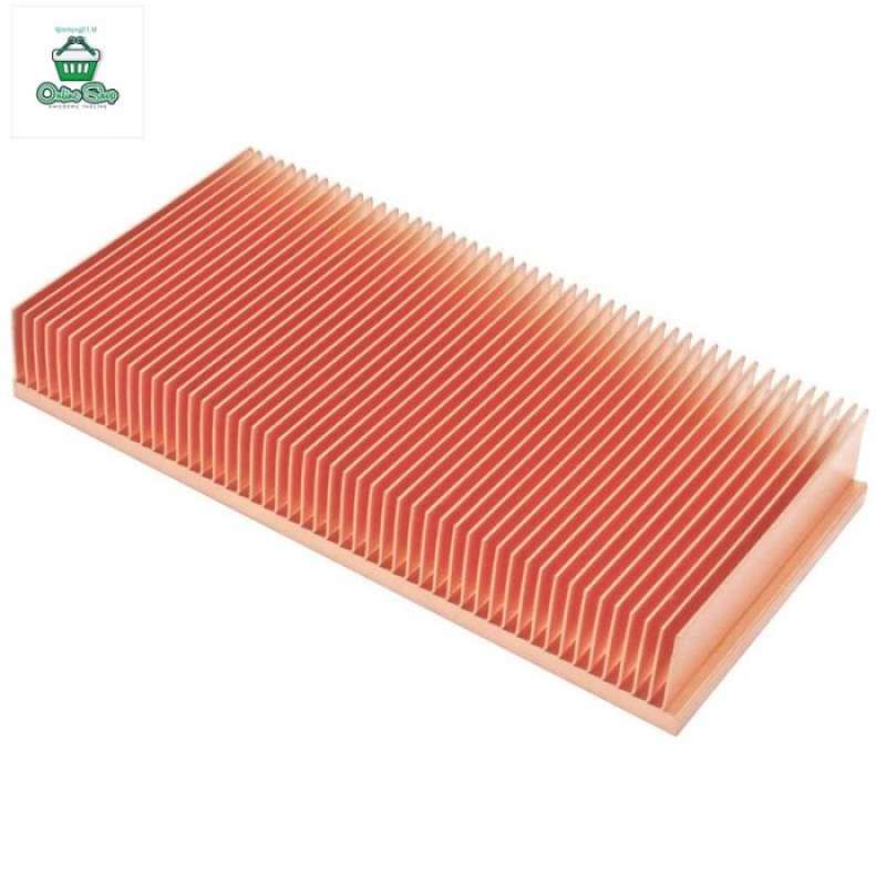 Jual Pure Copper Heatsink 100X50X15mm Skiving Fin Heat Sink Radiator ...