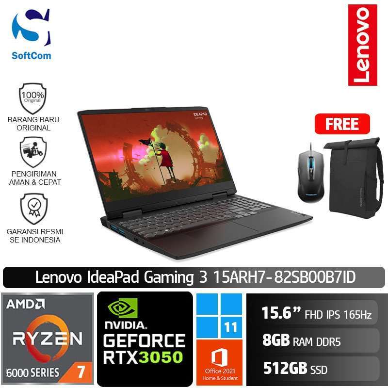 Jual Lenovo Ideapad Gaming 3 15arh7 B7id Laptop Gaming [amd Ryzen 7 ...