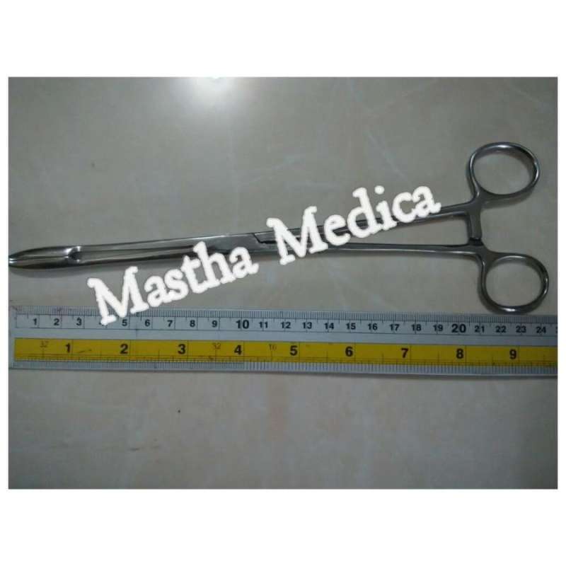 Promo Korentang Lurus MAIER Uterine Dressing Forceps Klem Uterus 25cm ...