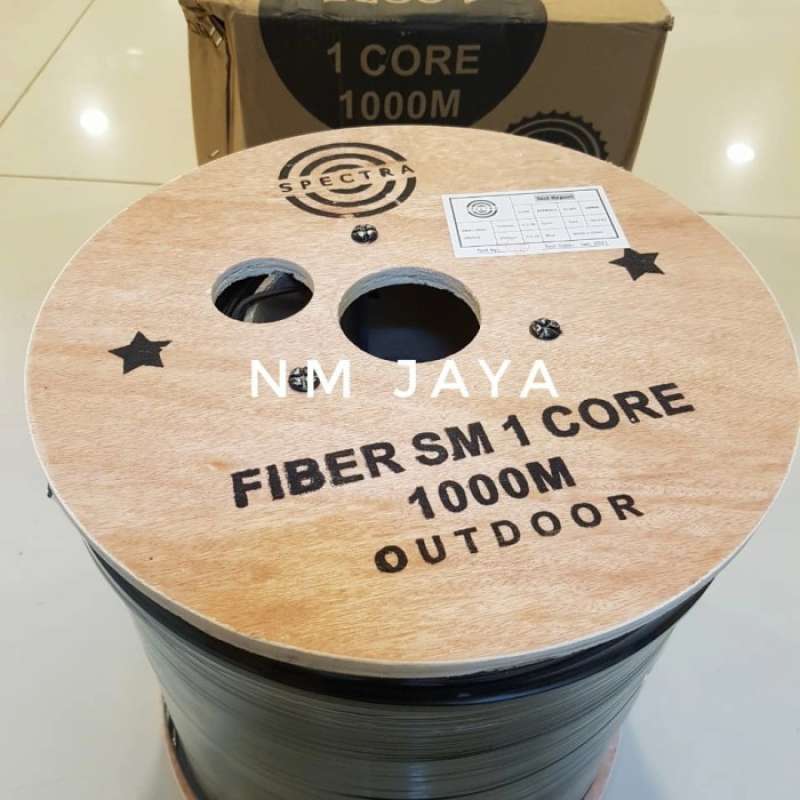 Promo Kabel Fo Fiber Optik 1 Core 3 Sling Outdoor 1000 Meter Spectra ...