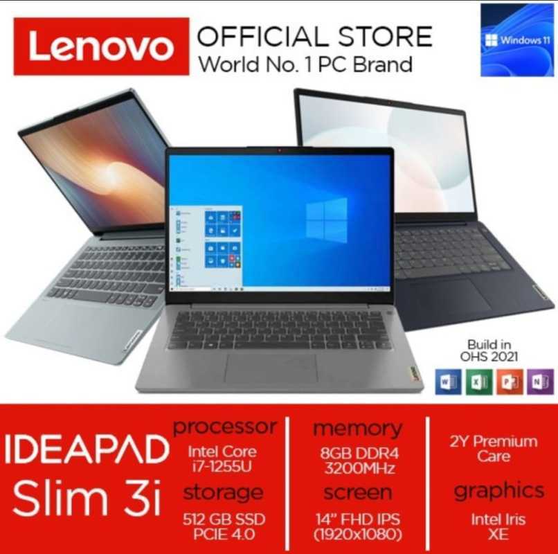 Jual Lenovo Ideapad Slim I Iau Qid Rid Sid I U Gb Ssd Irisxe Windows