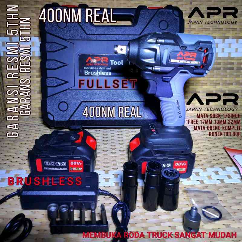 Jual Impact Wrench Apr Japan Tech Mesin Pembuka Baut Ban Roda Truck ...