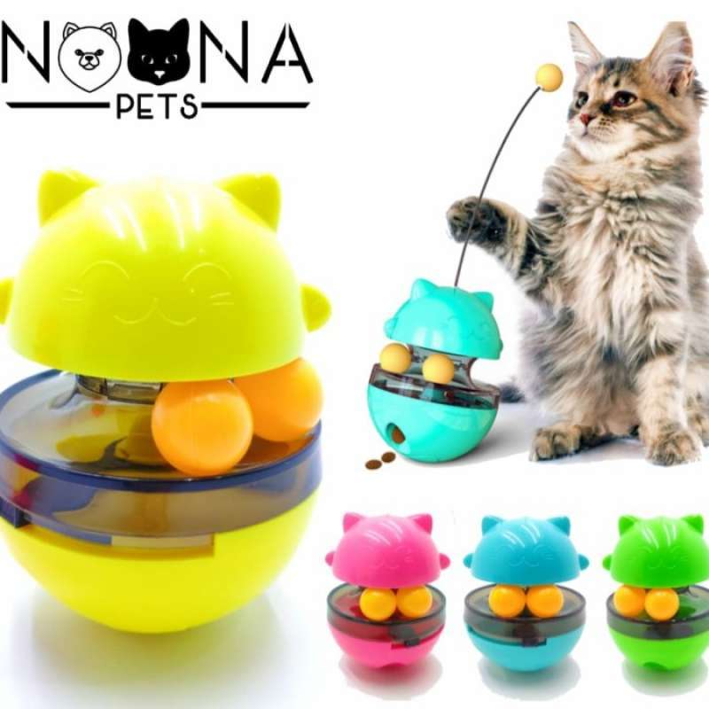 Promo MAINAN KUCING DENGAN BOLA DAN DISPENSER MAKANAN Diskon 25% di ...