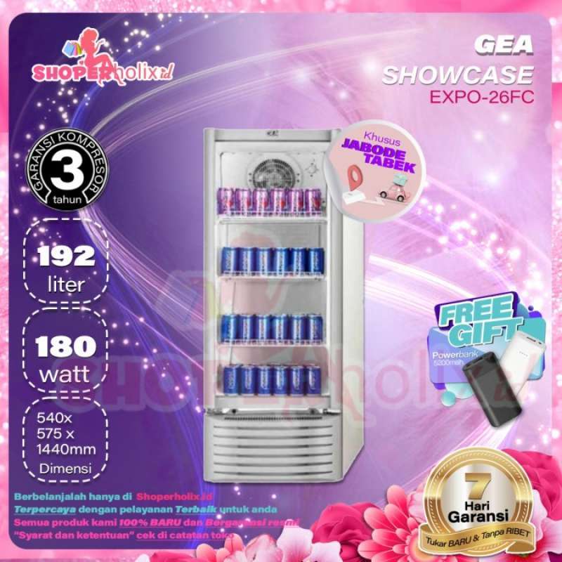 Jual SHOWCASE GEA EXPO-26FC DISPLAY COOLER PENDINGIN MINUMAN GARANSI ...