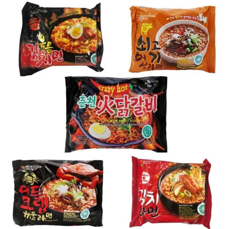 Jual Segye Mie Instan Segye Ramyun Halal Segye Foods Mie Ramyun Korea ...