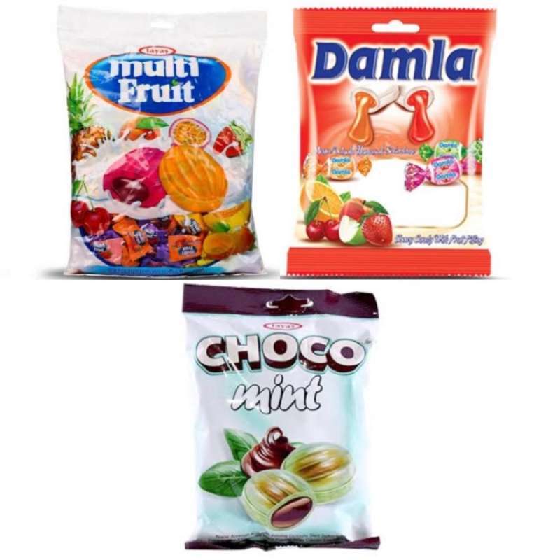 Jual Tayas Choco Mint Tayas Multi Fruit Tayas Damla Tayas Candy di ...