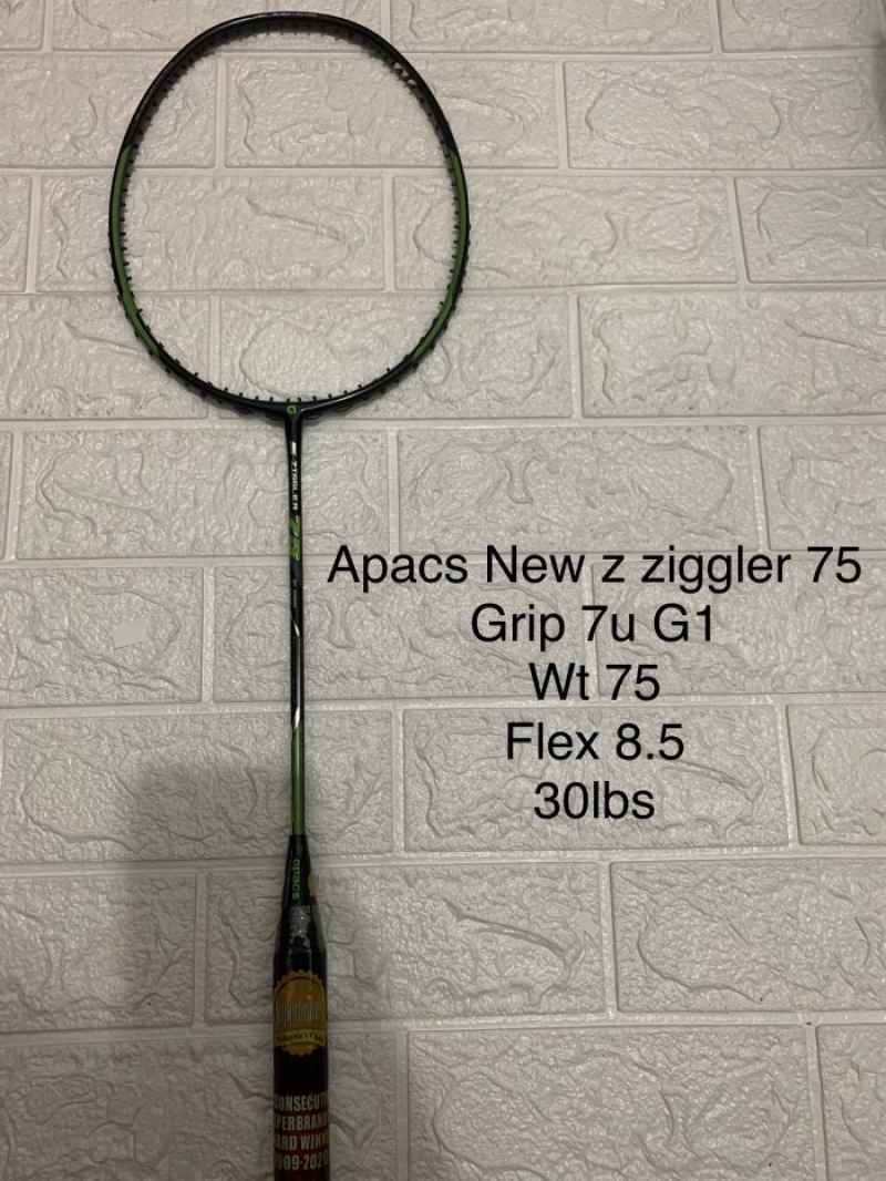 Promo Raket Badminton APACS Z ZIGGLER 75 grip 7U G1 Diskon 5% di Seller ...