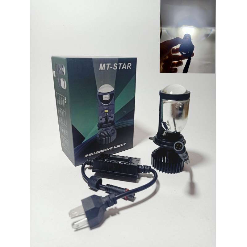 Jual lampu utama LED h4 h5 mT star projektor mini projie cut off di Seller Gorden led ...