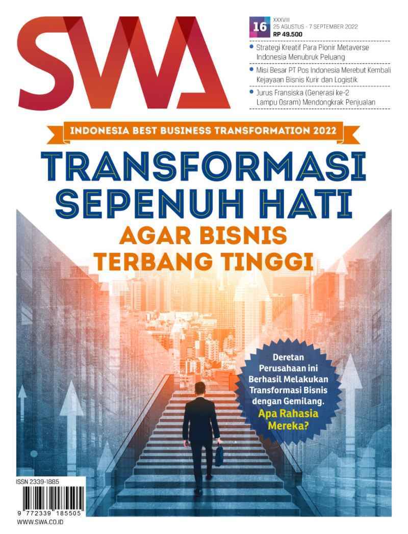 Promo majalah SWA edisi 16/2022 Indonesia Best Business Transformation 2022 Diskon 10% di Seller ...