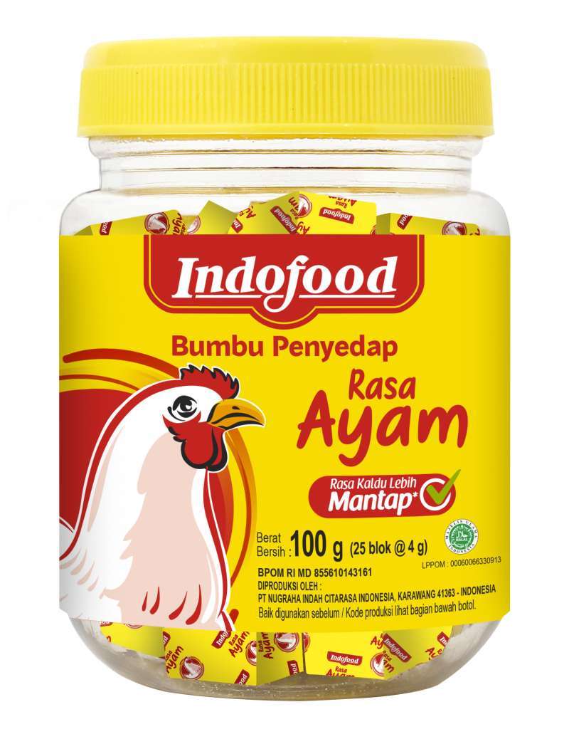 Promo Indofood Bumbu Penyedap Ayam Cube Jar 100gr Diskon 11% di Seller ...