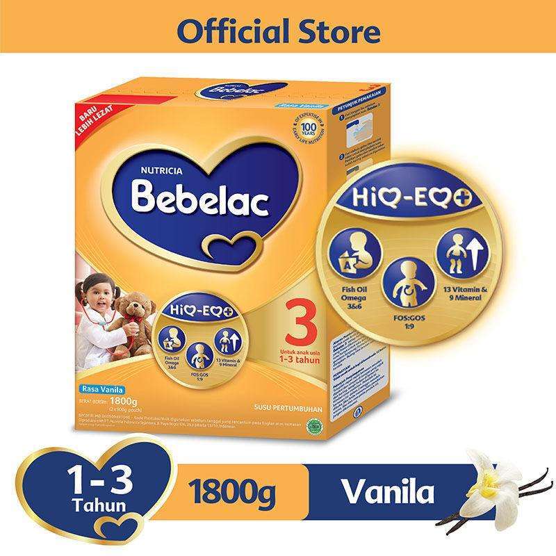 Jual Bebelac 3 Madu / Vanila 1800 gr Susu Formula Kemasan Dus di Seller ...