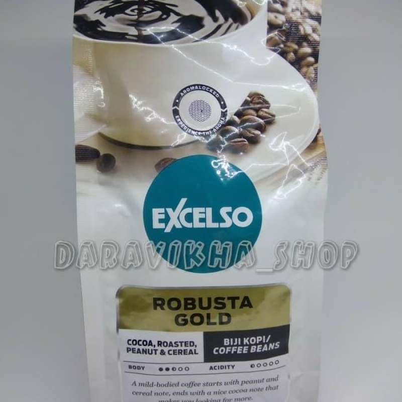 Jual Excelso Robusta Gold Coffee Bean 200g / Biji Kopi di Seller ...