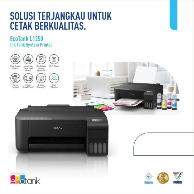 Promo Printer Epson L1250 L-1250 L 1250 PRINT ONLY WIFI F4 LEGAL RESMI ...