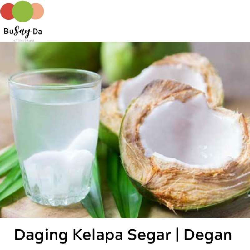 Promo Daging Kelapa Degan Muda Segar Kopyor Es Kelapa Muda Kelapa Utuh ...
