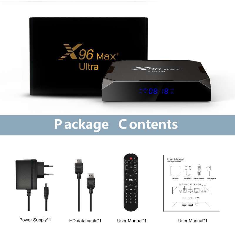 Jual X96 MAX PLUS ULTRA - Android OS Smart TV Box 8K UHD - RAM 4GB ROM 64GB di Seller Lania Shop ...
