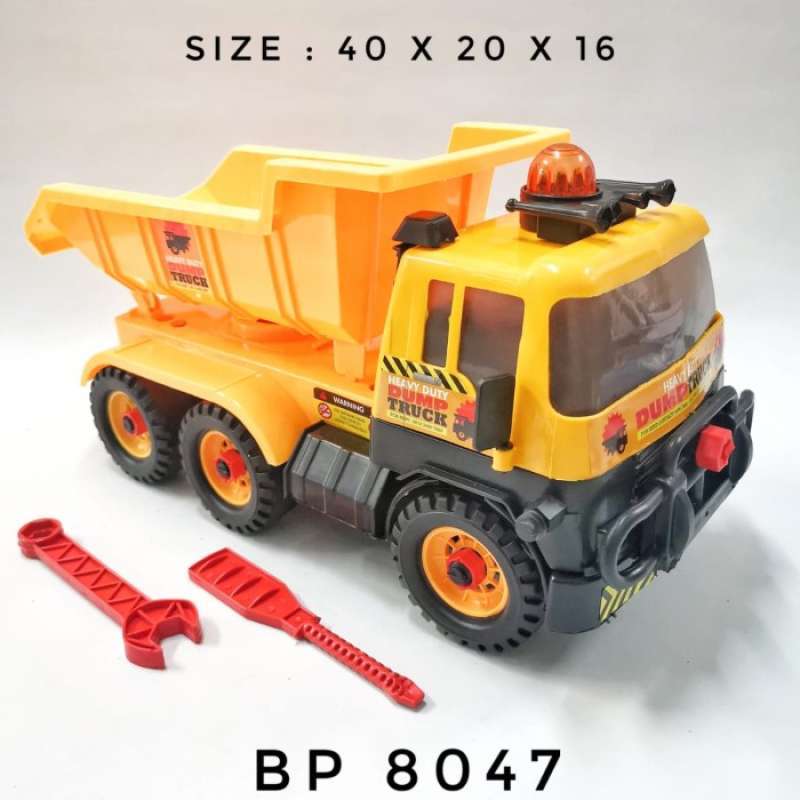 Promo Mainan Anak DIY Assemble Truck / Truk Konstruksi Rakit Besar ...