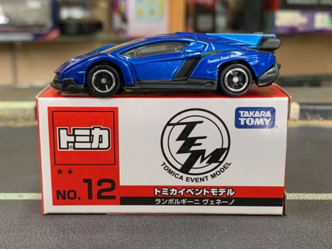 Jual Tomica Event Model 12 Lamborghini Veneno Chrome Biru di Seller ...
