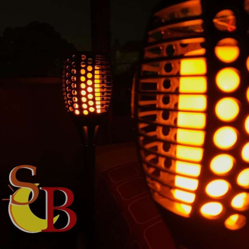Jual Lampu Obor Api 51 Led Tenaga Surya Lampu Taman Tancap Otomatis ...