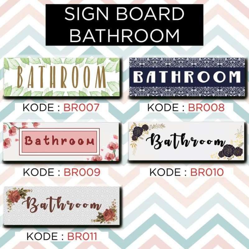 Jual Sign Board, Home Wall Decor, Pajangan Dinding, Kamar Mandi Di ...