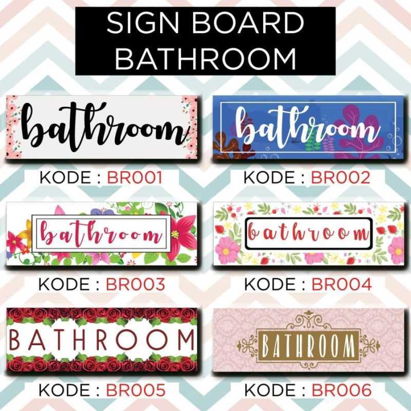 Jual Sign Board, Home Wall Decor, Pajangan Dinding, Kamar Mandi Di ...