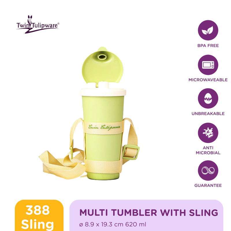 Promo Twin Tulipware Multi Tumbler with Sling 620 ml Diskon 60% di ...