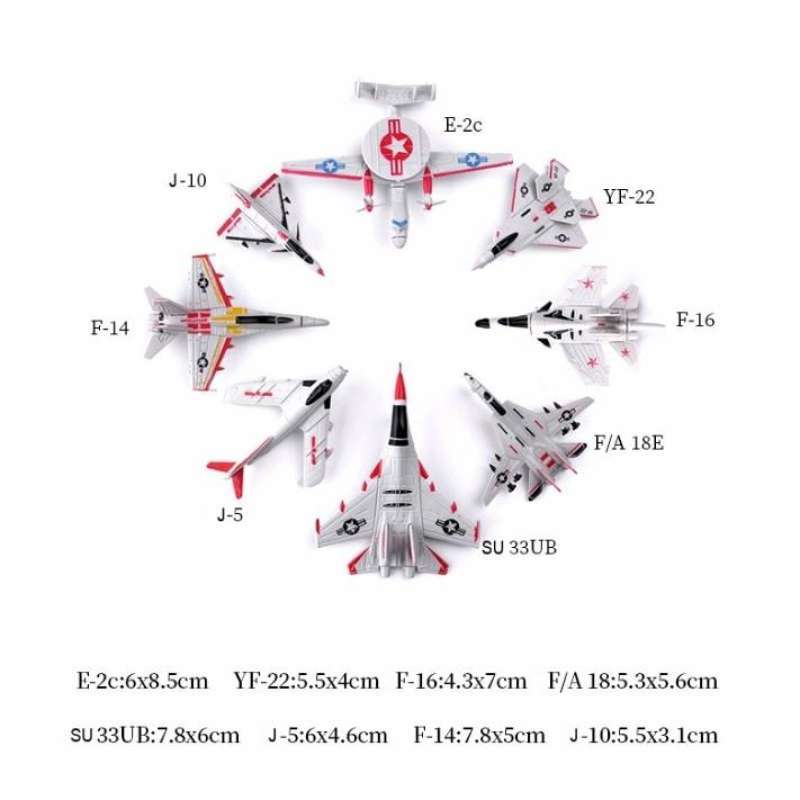 Jual Model Kit Pesawat Terbang Mini F-14 F22 SU33 Rakit Puzzle 3D Kado ...