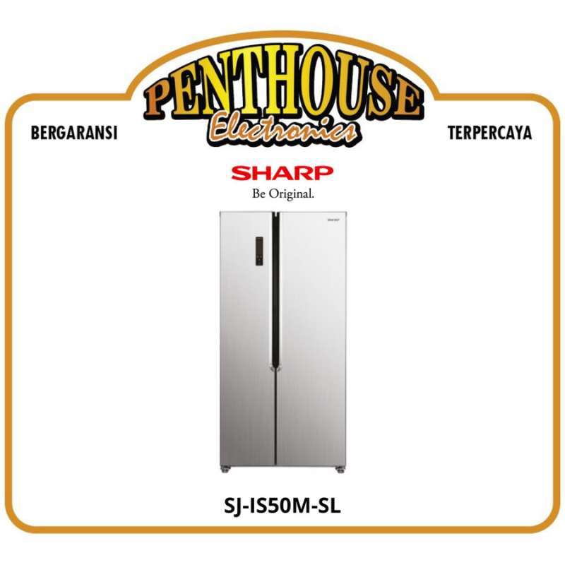 Jual Sharp Kulkas SIde By Side 2 Pintu SJ-IS50M-SL / SJIS 50 MSL di Seller Penthouse Electronics ...