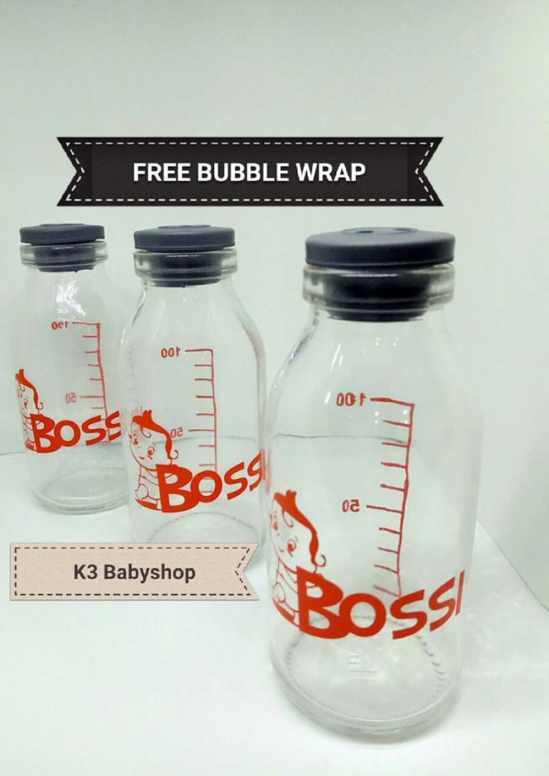 Jual Botol Asi Asip Kaca Vial 100 Ml 100ml Bossi Bpa Free Iso Kualitas ...