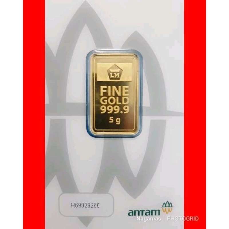 Jual LOGAM MULIA 5 gram - LM ANTAM - EMAS BATANGAN KEPINGAN 5 g di ...