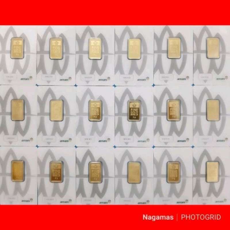 Jual LOGAM MULIA 5 gram - LM ANTAM - EMAS BATANGAN KEPINGAN 5 g di ...