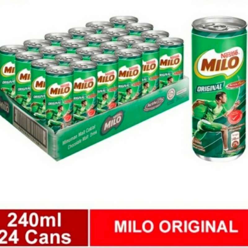 Promo Milo Uht Kaleng 240Ml 1 Dus Isi 24 Diskon 10% di Seller Dhiya.id ...