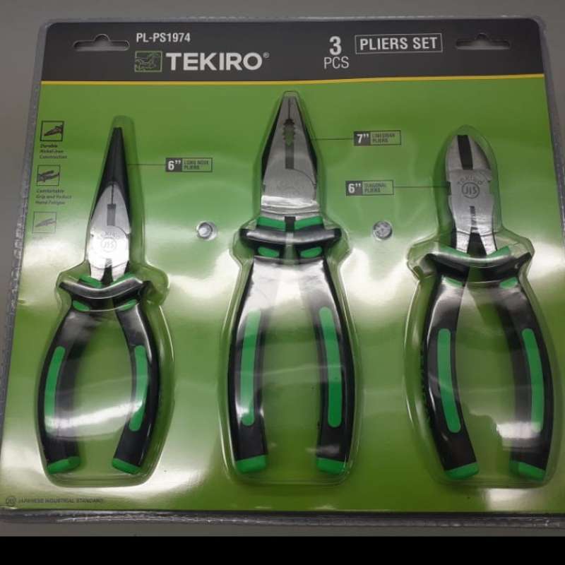 Promo Tekiro TANG SET TEKIRO PLIERS SET PL-PS1974 tekiro tang set 3 pcs ps1974 Diskon 4% di ...