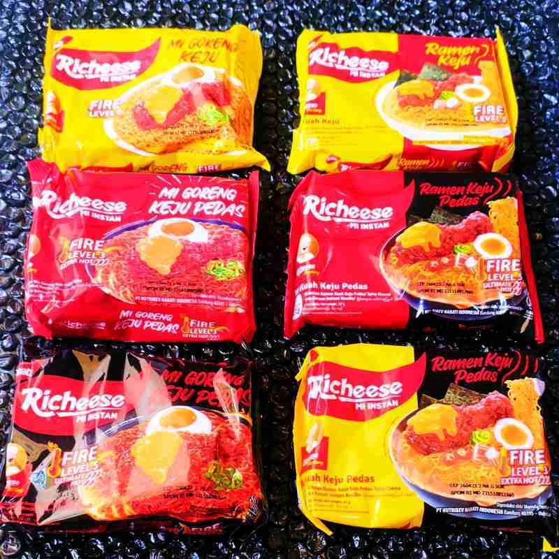 Jual richeese ramen keju richeese ramen keju level 0-5 richeese mie ...