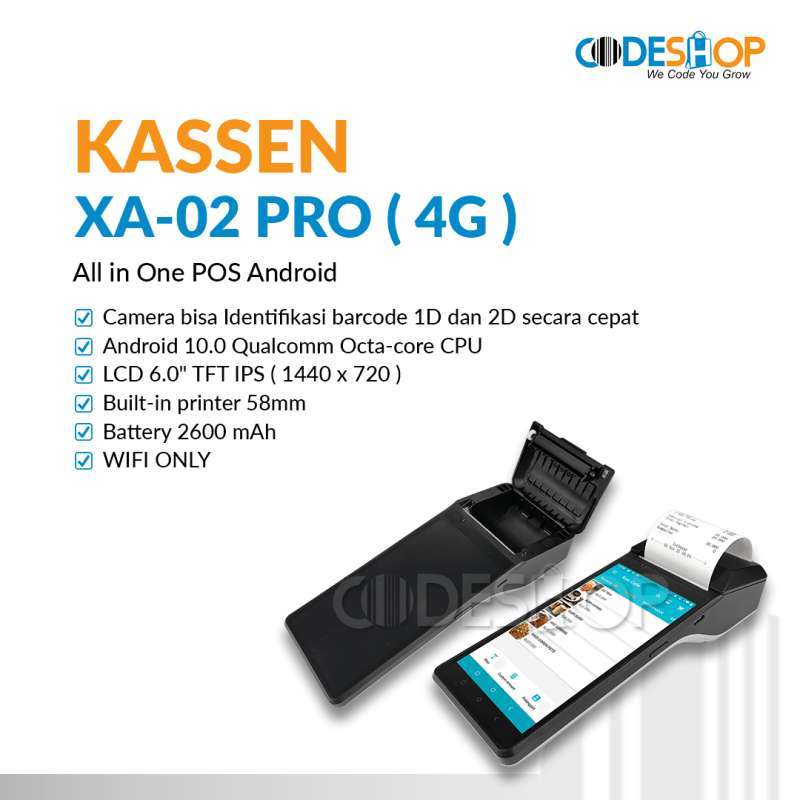 Jual Pos System Mesin Kasir Kassen Xa-02 Pro Wifi Di Seller Codeshop ...