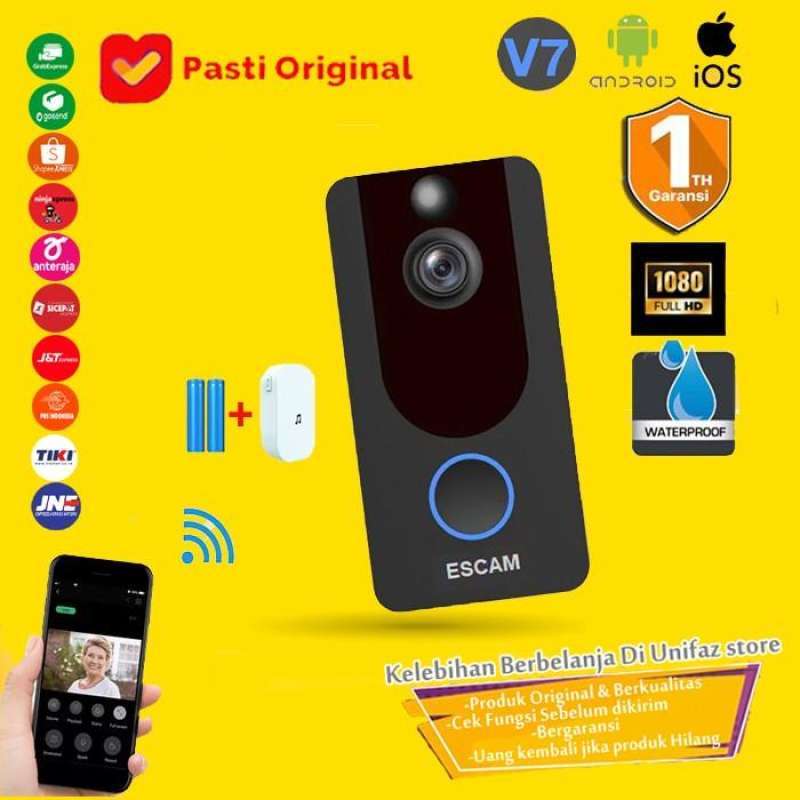 Jual Bel rumah Original / Bell wireless / Bell Wifi / Bell camera ...
