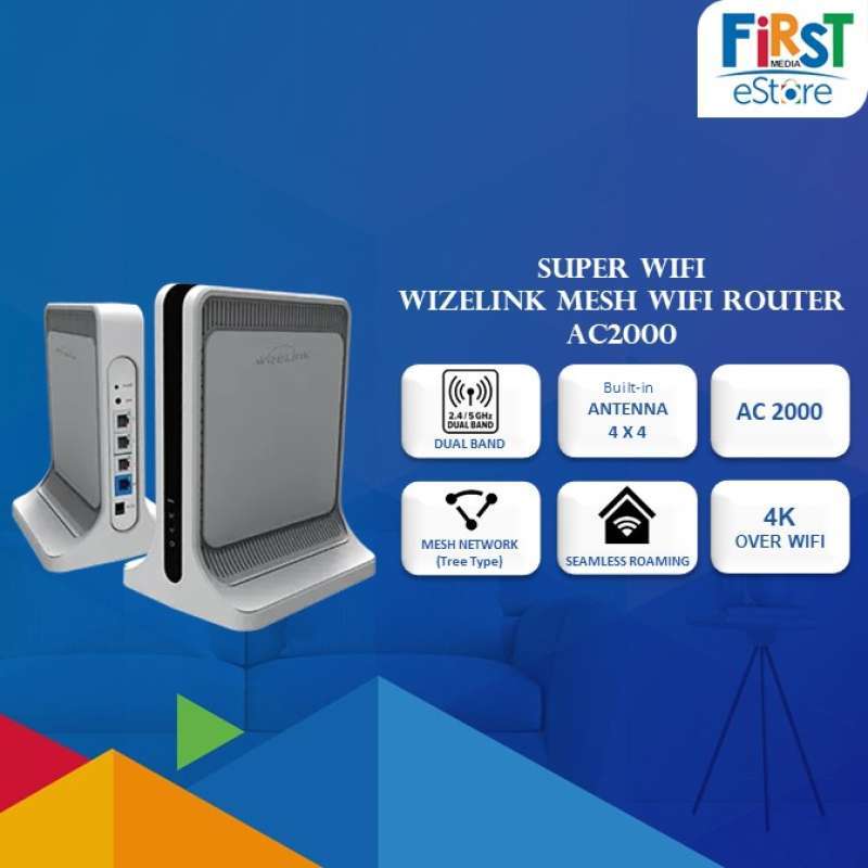 Promo Super Wifi - Wizelink Mesh Wifi Router Ac2000 Diskon 15% Di Seller First Media Hardware ...