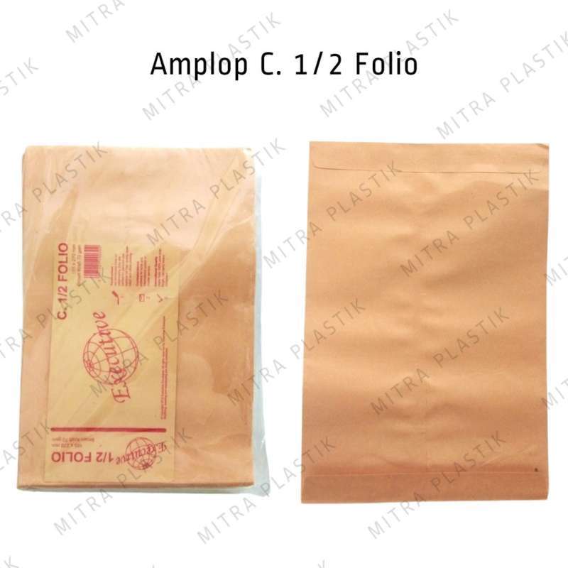 Jual Amplop Coklat C 1/2 Folio Isi 100 Pcs / Amplop Kwarto Kuarto Envelope Besar Cokelat Di ...