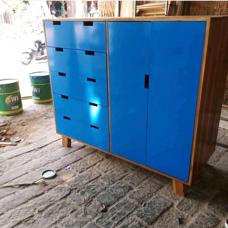 Jual Lemari Pakaian Anak Minimalis / Almari Baju Anak / Baby Wardrobe ...