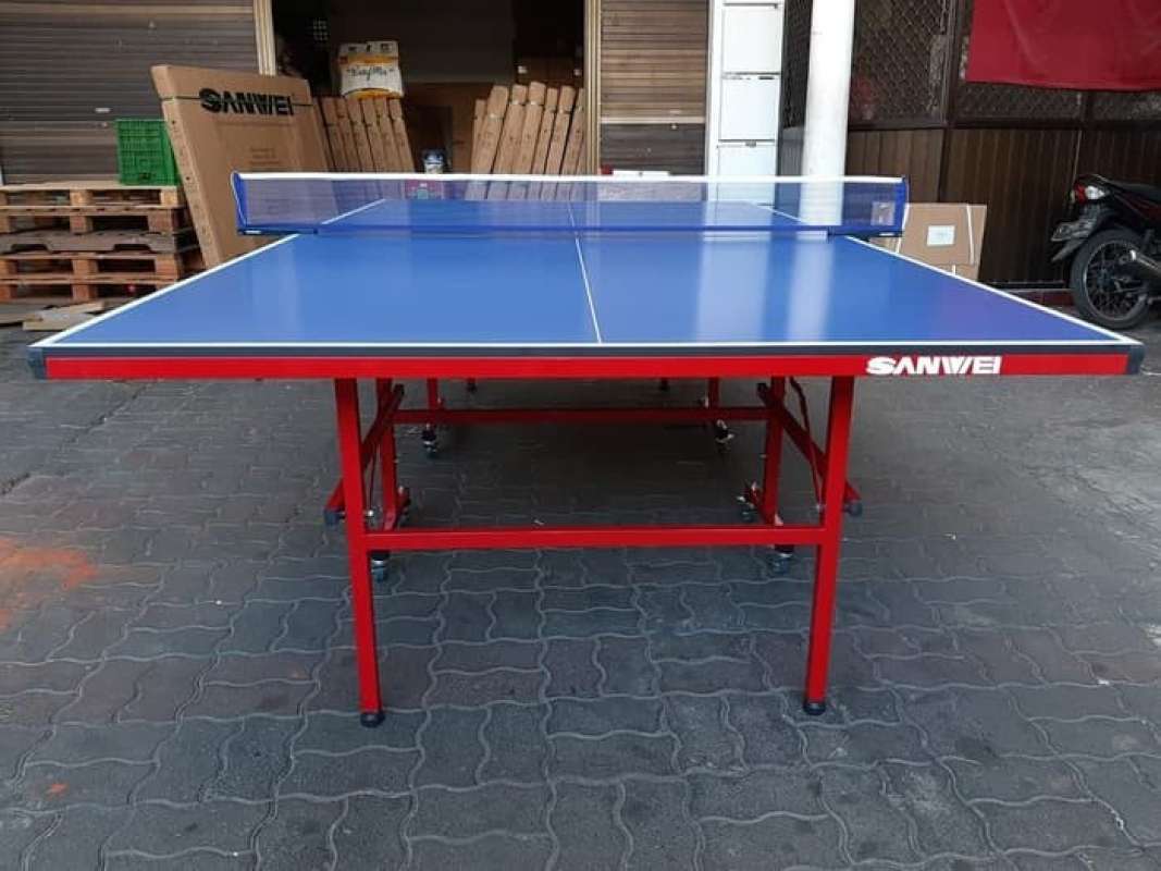 Promo Meja Pingpong Tenis Meja Sanwei Ta 06 Rouge Tanpa Peralatan Hanya Meja Diskon 13% Di ...