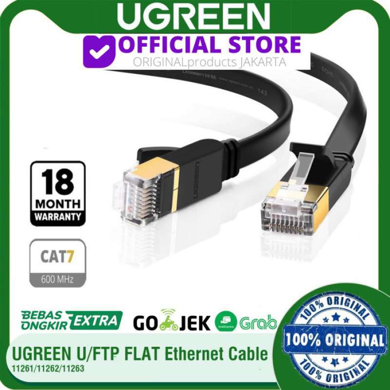 Jual Jual Ugreen Kabel LAN Ethernet cat7 cat 7 internet utp round 3m 3 meter - 1METER - 11268 ...