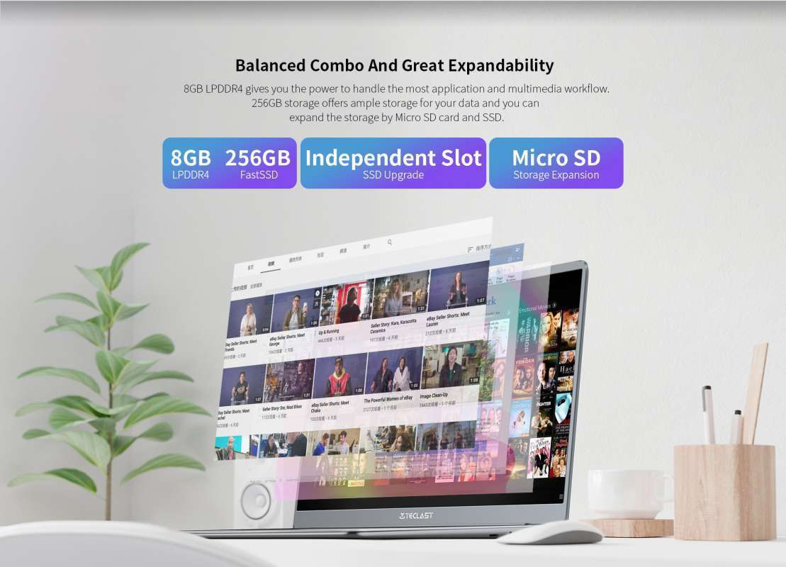 Jual Teclast F7 Plus 3 Laptop 14.1 Inch 1920x1080 Laptop 8GB RAM 256GB SSD Windows 10 di Seller ...