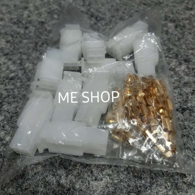 Jual SOKET SOCKET MOTOR MOBIL 4 PIN KECIL SKUN KONEKTOR KABEL ISI 10SET ...