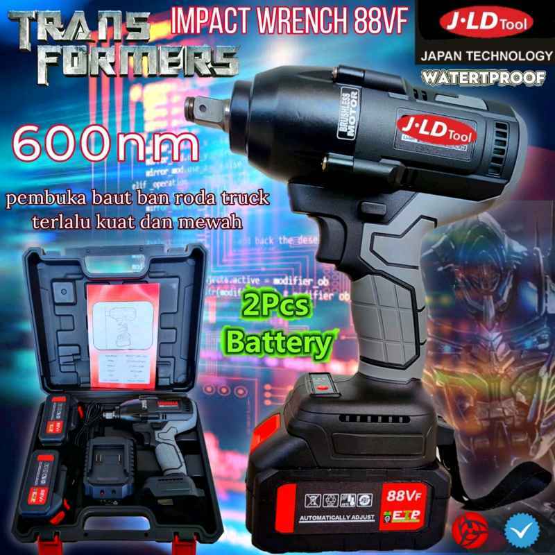 Jual Impact wrench 88vf JLD mesin pembuka baut ban roda truck mobil ...