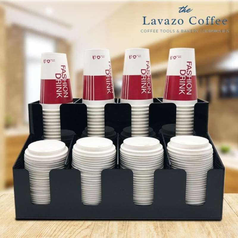 Jual Rak Akrilik Paper Cup Holder | Coffee Cup Dispenser Cafe Kopi Bar ...